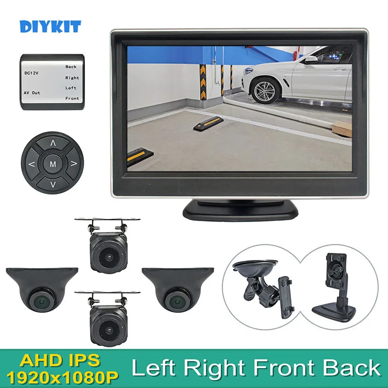 DIYKIT-Monitor-de-coche-AHD-IPS-HD-5-pulgadas-1080P-Starlight-visi-n ...
