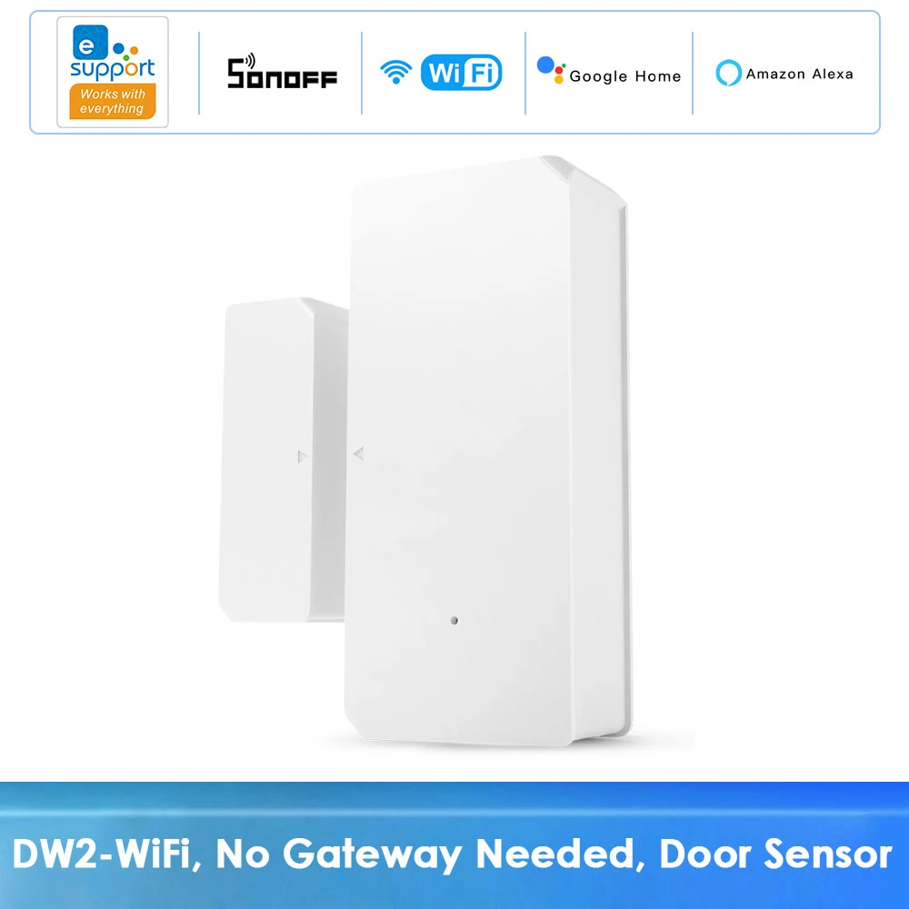 SONOFF DW2 Wifi Wireless Door Window Sensor Smart Home Security System ...