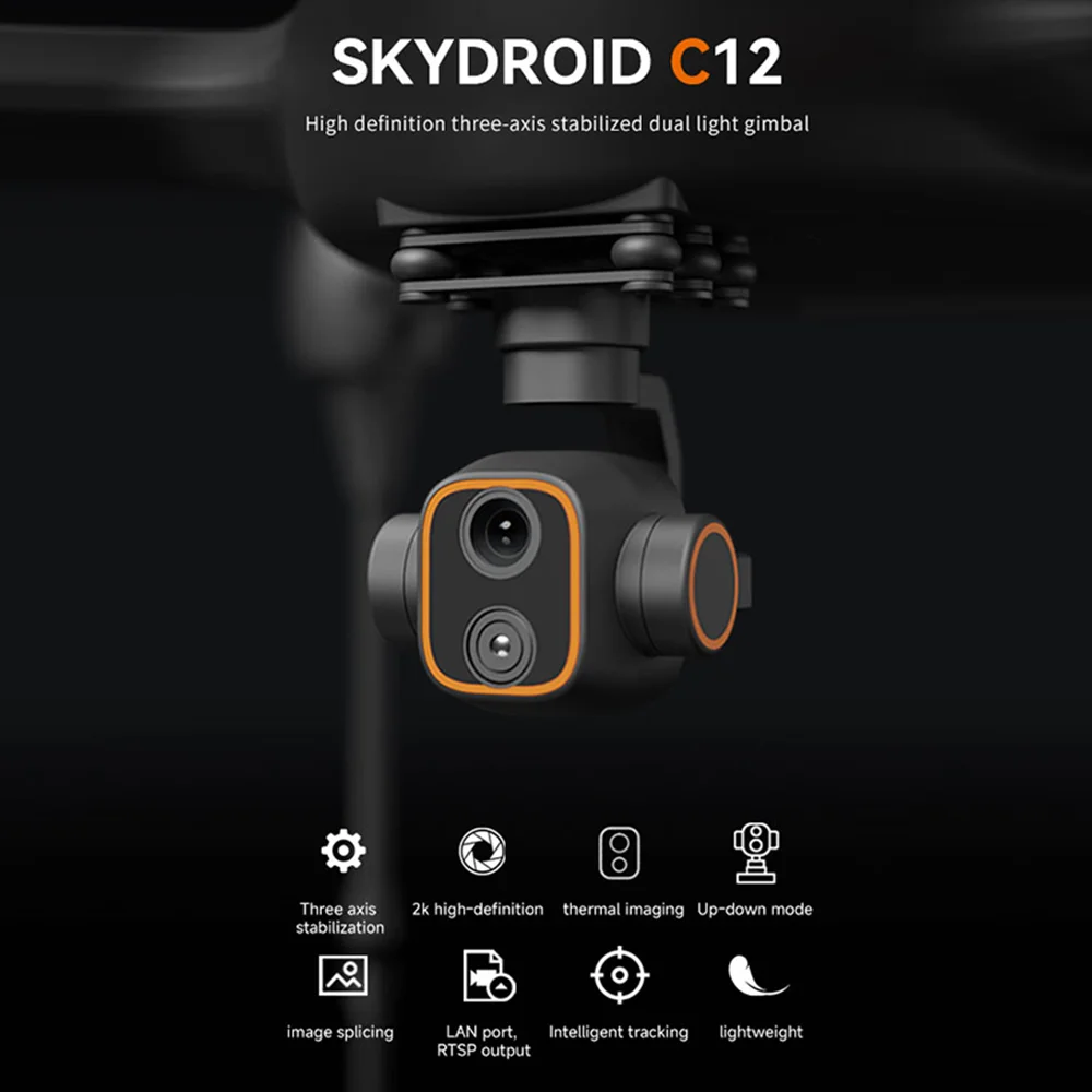 Skydroid-C12-2K-High-Definition-Three-axis-Stabilized-Dual-Light-Gimbal ...