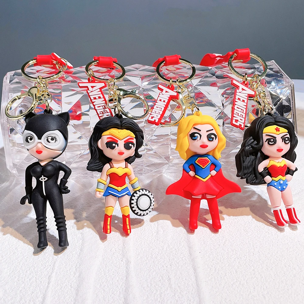 DC-Comics-Batman-Wonder-Woman-Suicide-Squad-Anime-Cartoon-Keychain-Doll ...