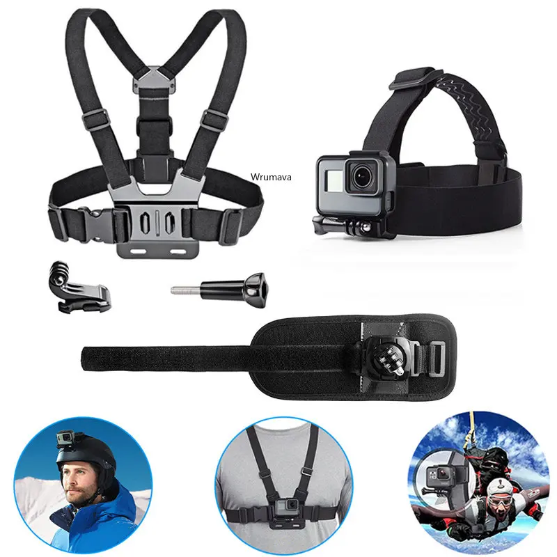 Chest Strap Mount Belt For Gopro Hero 7 6 5 4 3+ 3 Xiaomi Yi 4k Action ...