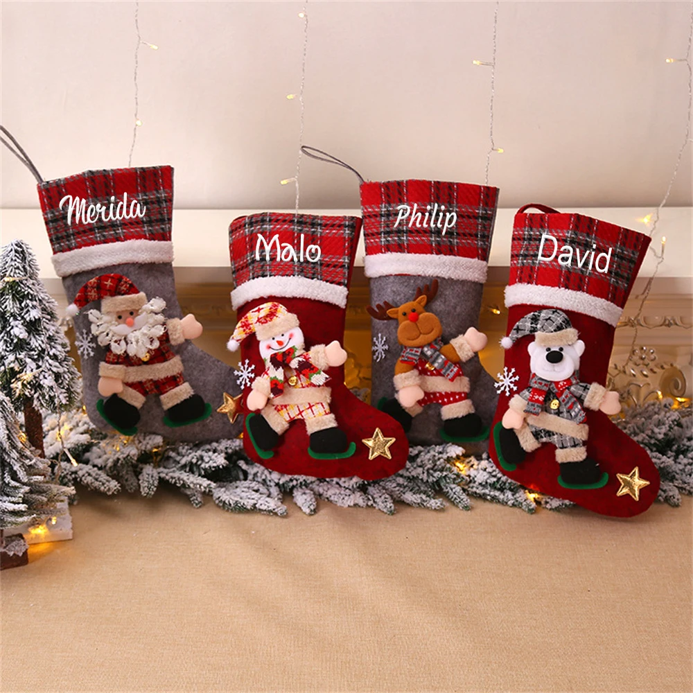 Large-Christmas-Socks-Personalized-Name-Christmas-Decorations-Children ...