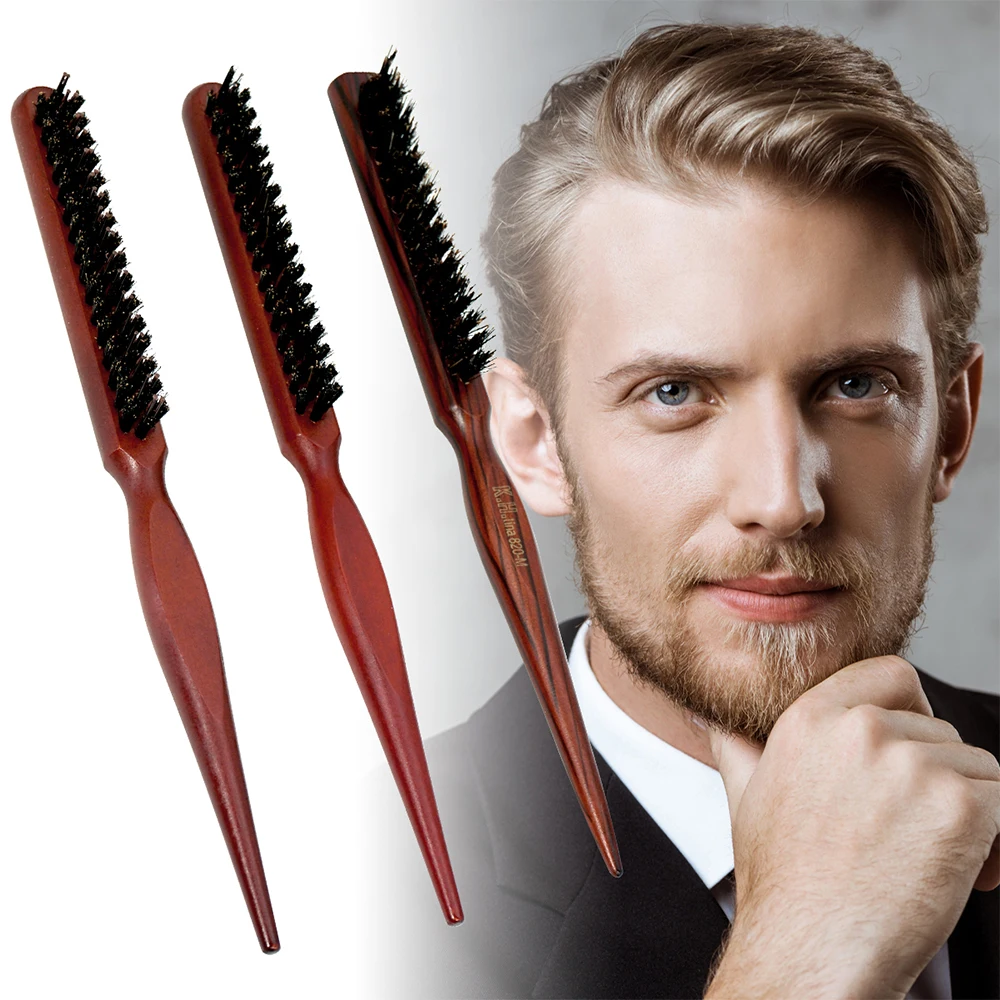 Pig-Bristle-Three-Rows-Of-Comb-Wooden-Coiffure-Comb-Evening-Dress-Comb ...