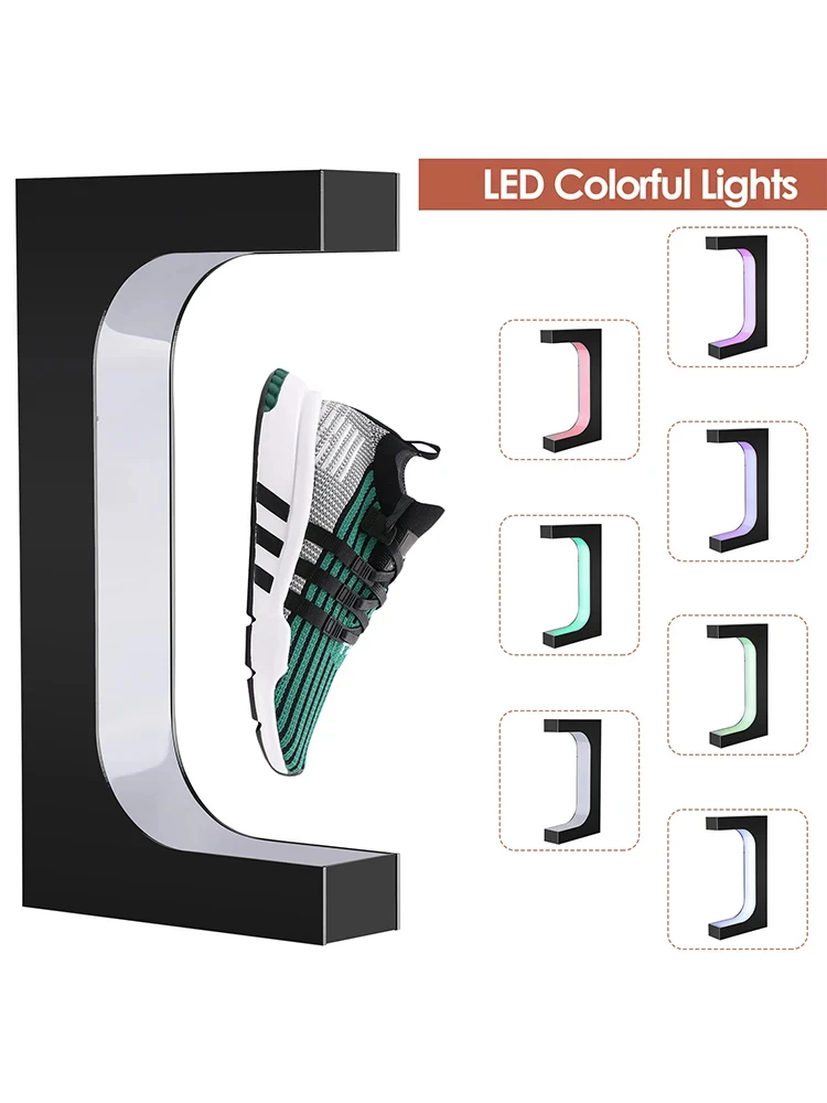 LED-Floating-Shoe-Rack-360-Degree-Auto-Rotate-Display-Stand-Shoe ...