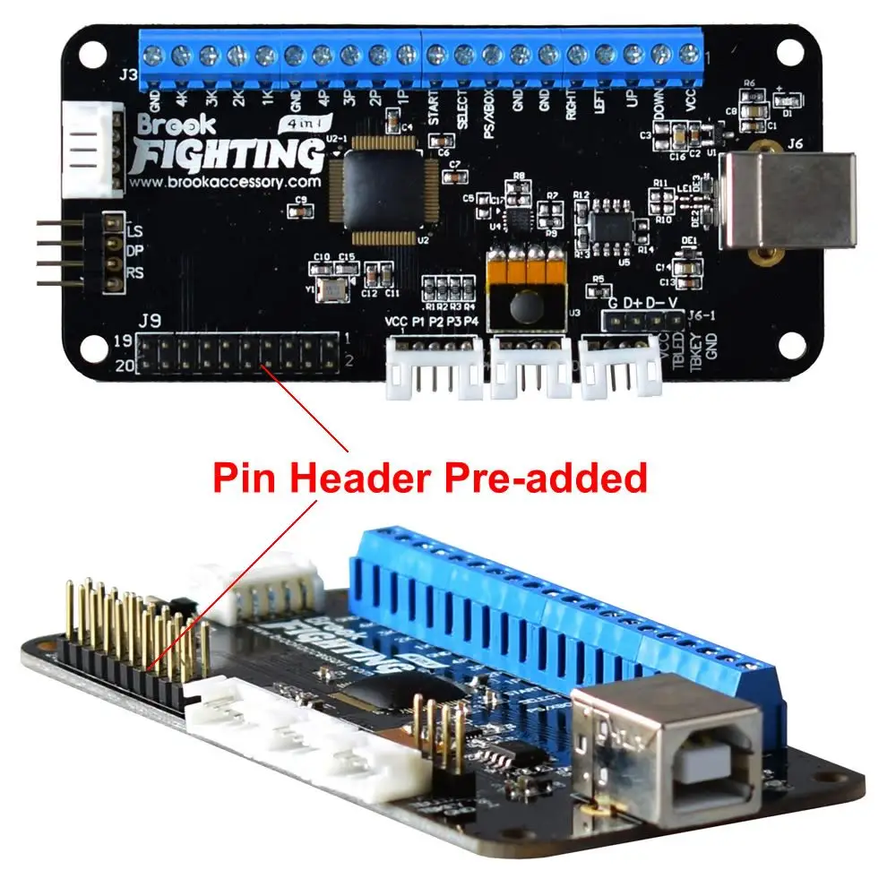 Brook-PCB-Universal-Fighting-Board-Pr-adicionado-UFB-Xbox-One-Xbox-360 ...