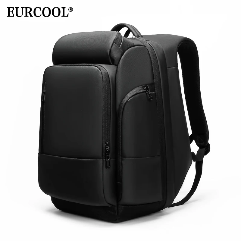 EURCOOL 17 Inch Laptop Backpack For Men Waterproof Functional with USB ...