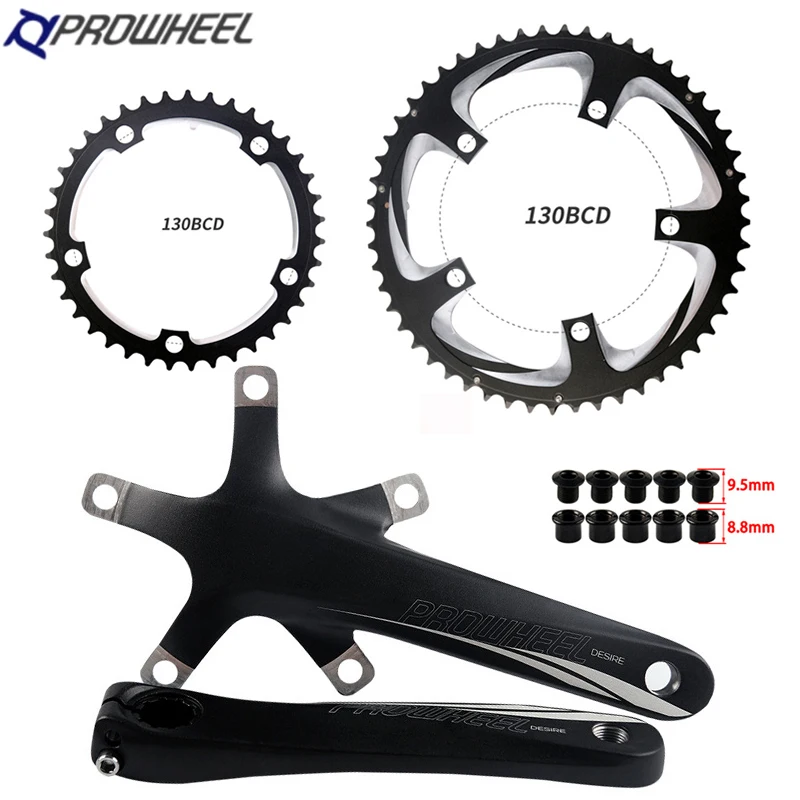 Prowheel-130-BCD-Bike-Crankset-Double-Speed-Road-Bike-Crankset-39T-53T ...