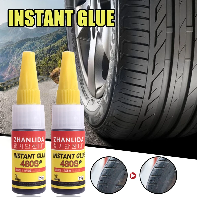 Tire-Repair-Glue-Auto-Wheel-Tyre-Strong-Silicone-Adhesive-Black-Soft ...