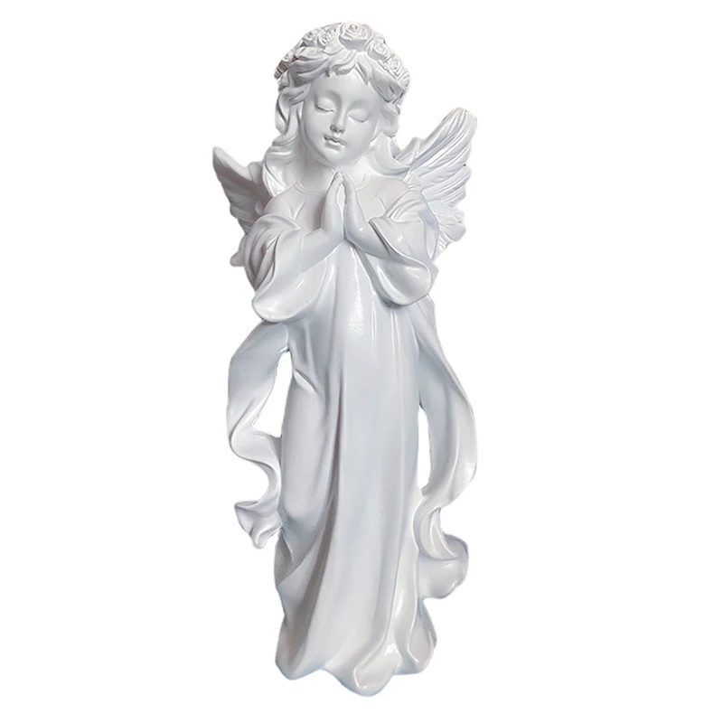 Sculptures-Figurines-Angel-Statues-For-Home-Decor-Modern-Living-Room ...