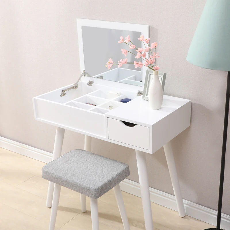 Two-in-one-80-40-75cm-Nordic-Minimalist-Dressing-Table-With-Stool ...
