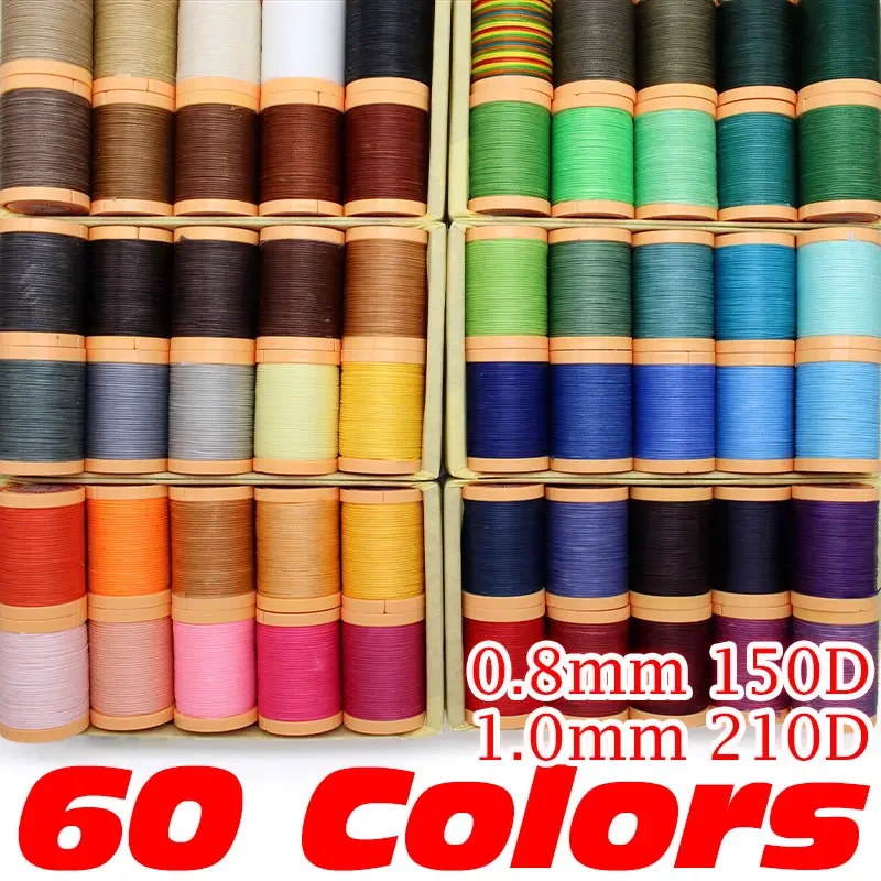 71 Yards Flat Sewing Waxed Thread for Leather Craft Wax String ...