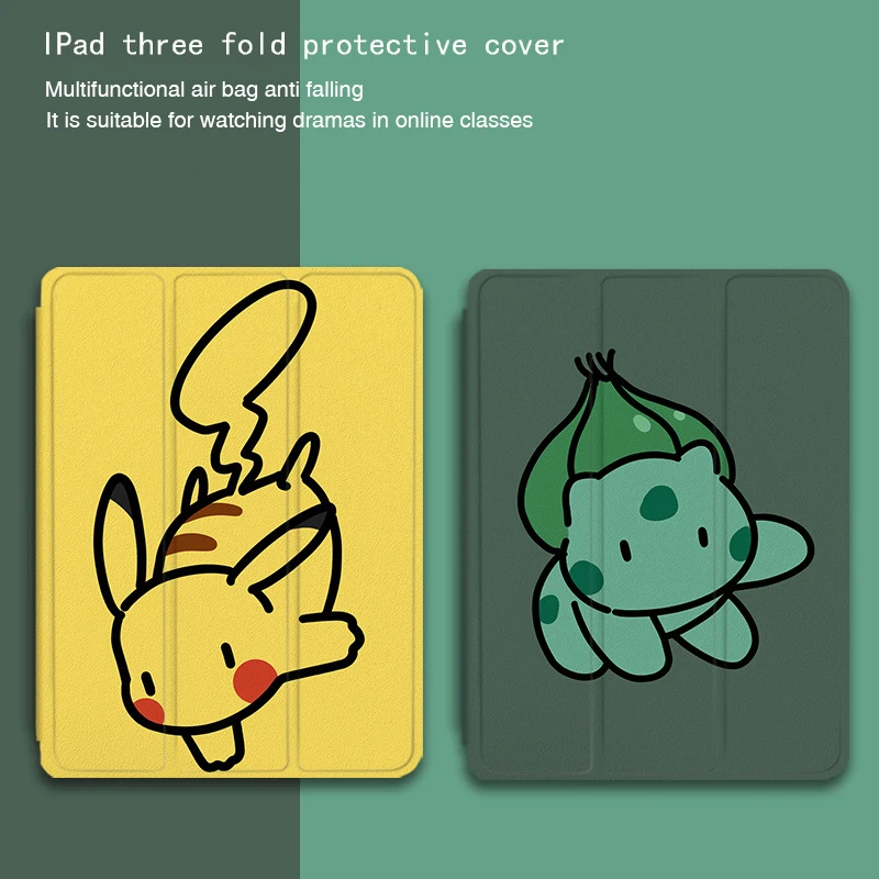 Pikachu-Case-Ipad-10th-Generation-10-9inch-Cartoon-Bulbasaur-Case-10 ...