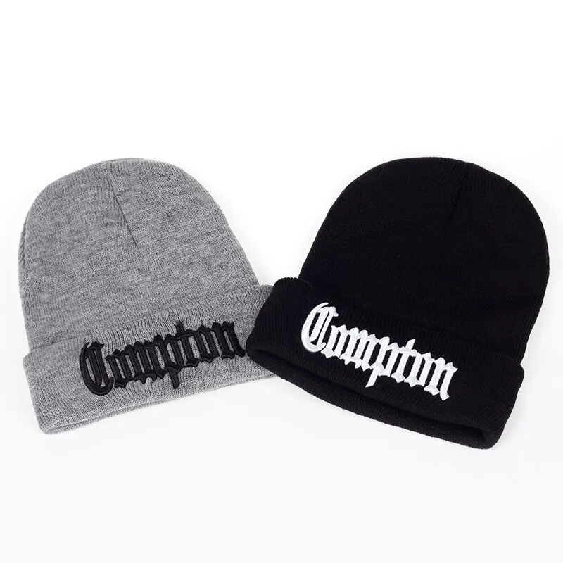 Gorros-unisex-con-bordado-de-letras-Compton-gorro-c-lido-para-oto-o-e ...