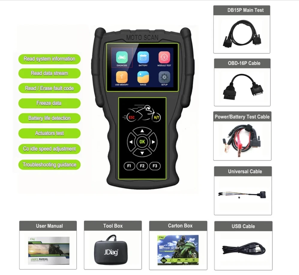JDiag-M100-Pro-Motorcycle-Diagnostic-Scanner-OBD2-Diagnostic-Tool-Code ...