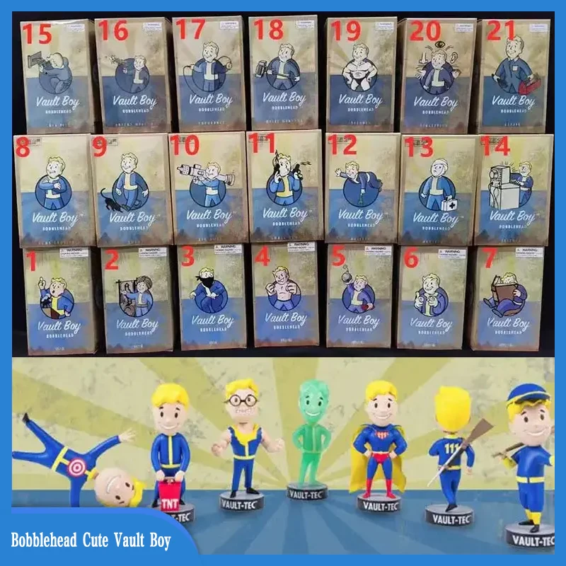 Bobblehead-Cute-Vault-Boy-juego-completo-de-figuras-de-acci-n-de-Anime ...
