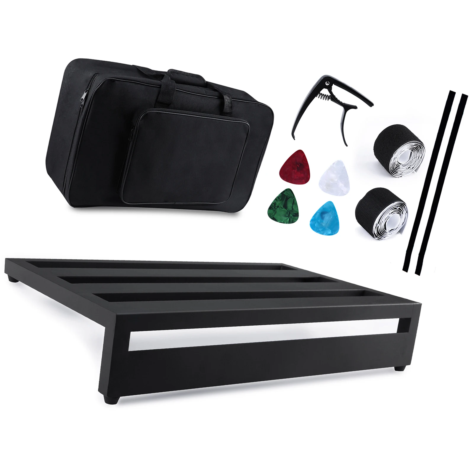 Large Guitar Effect Pedal Board Pedalboard Aluminum Alloy with Carry ...