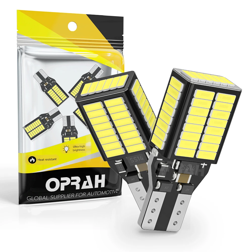 2pcs W16W LED T15 Canbus Car Lights 921 912 T16 902 Tail Signal Lamps ...