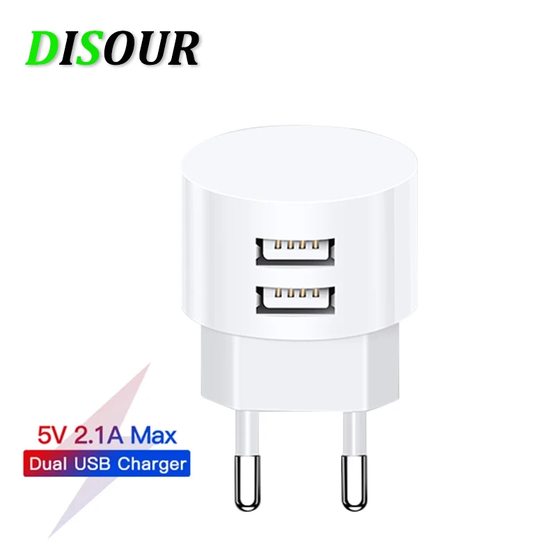 5V-2-1A-Mini-Round-Charger-US-EU-UK-Plug-Dual-Ports-Phone-Charger-For ...