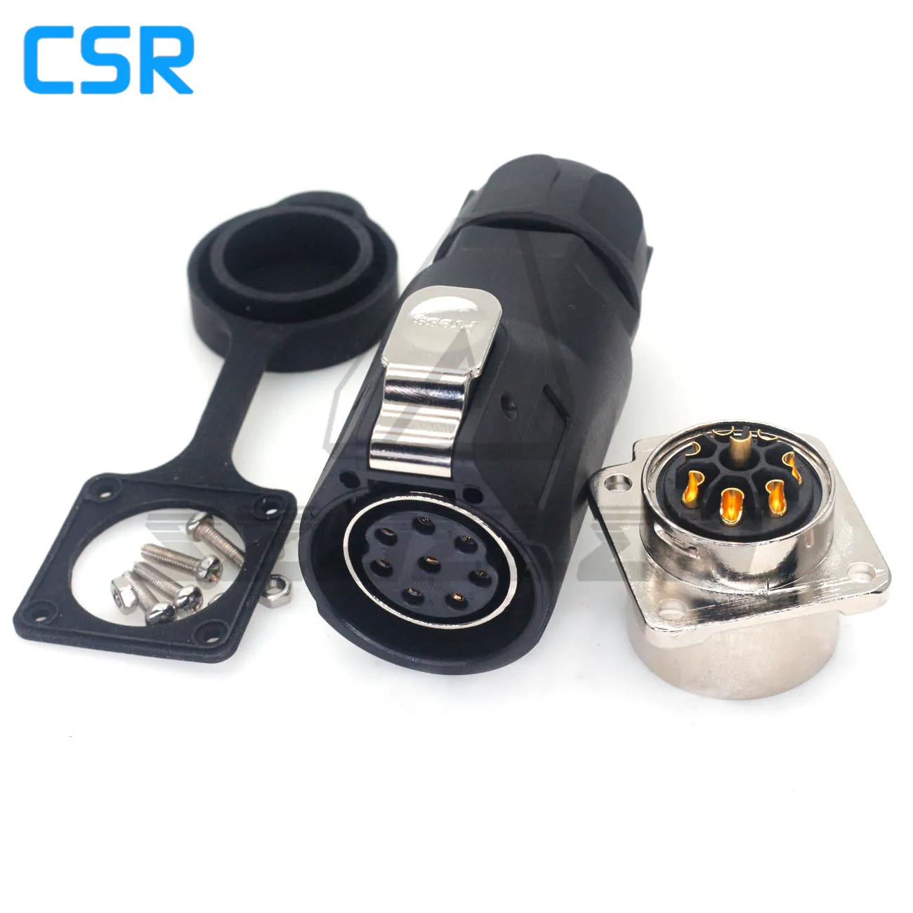 Conector-de-8-pines-serie-Xhp28-enchufe-hembra-Panel-cuadrado ...