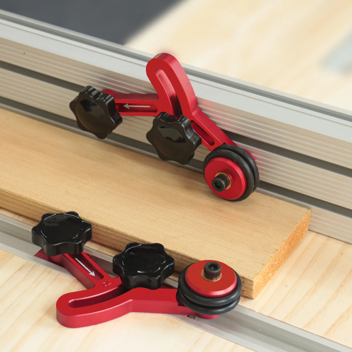 Woodworking-Bearing-Roller-Feeder-Precision-Clear-Cut-Stock-Guides ...