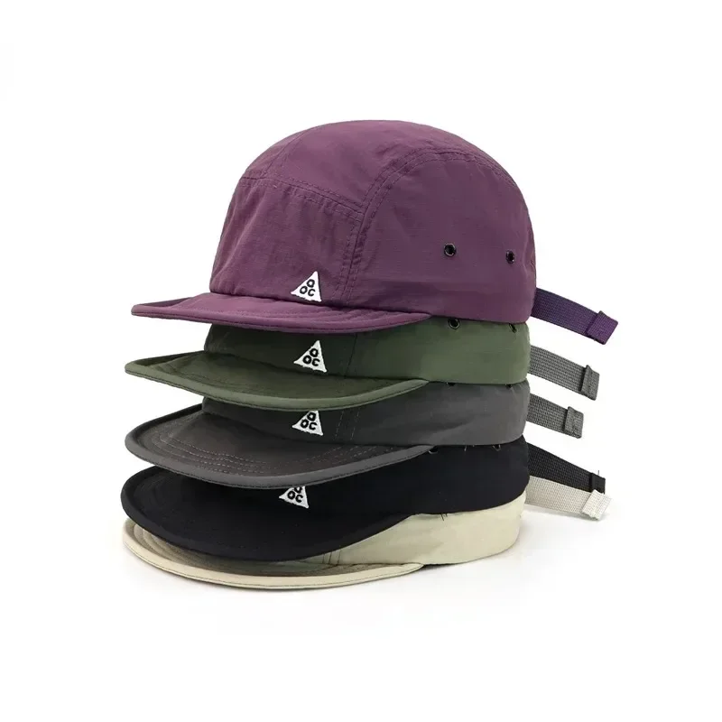 5 Panel Short Brim Quick-drying Golf Baseball Caps Men's Soft ...