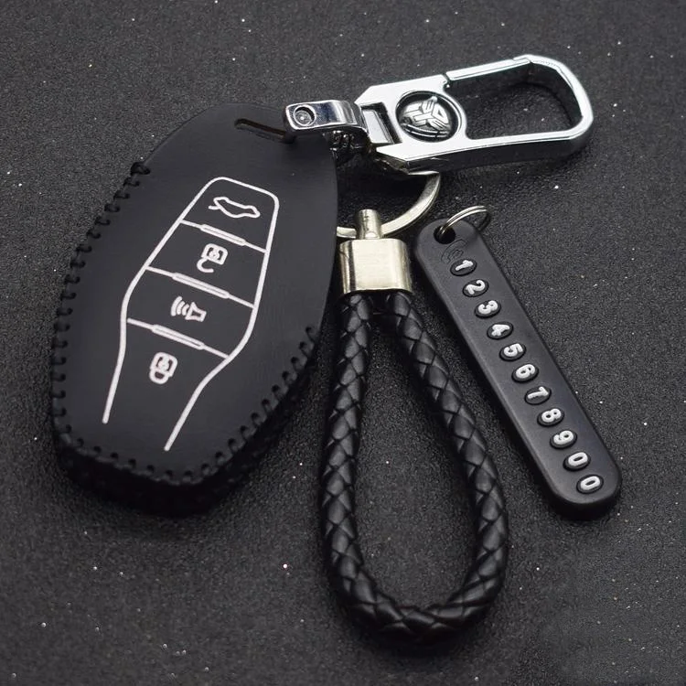 For-JETOUR-X70-PLUS-X90-PLUS-2023-2024-Leather-Car-Key-Case-Keys-Full ...