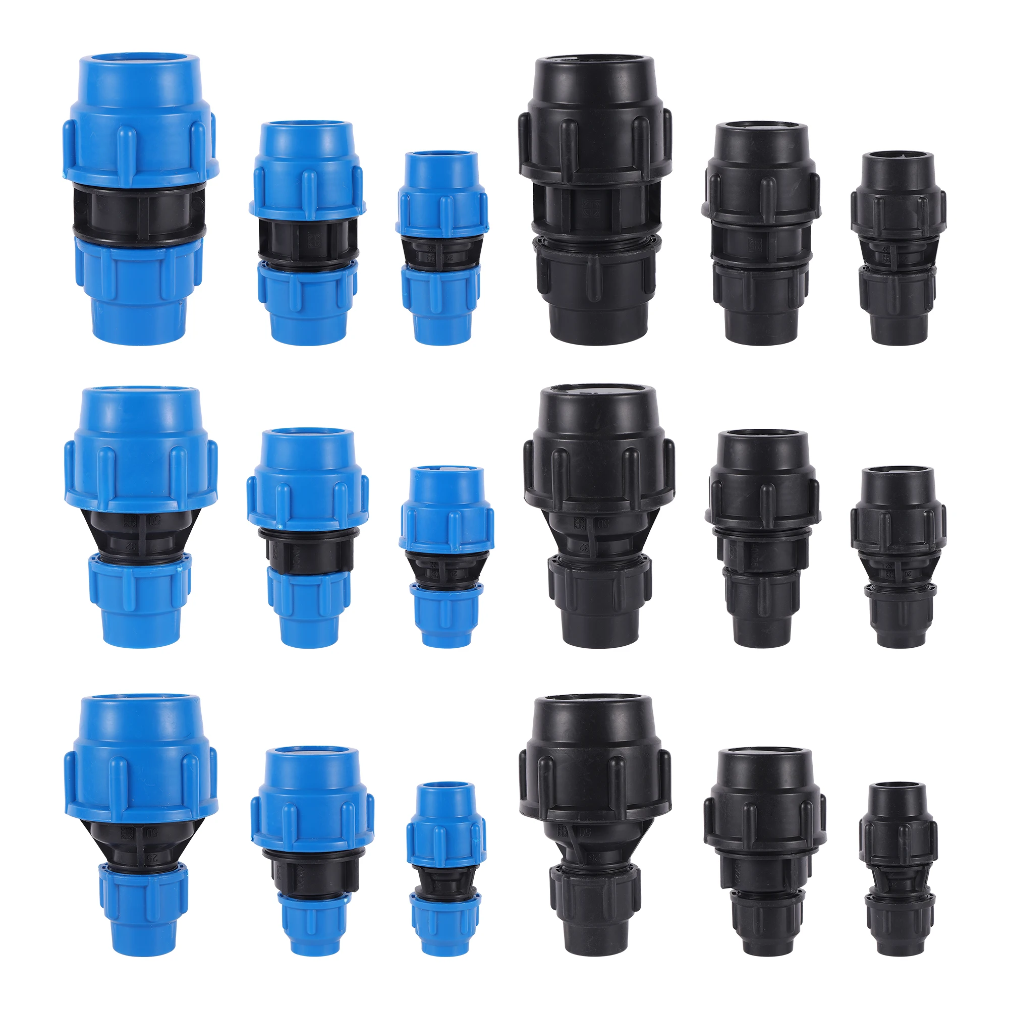 25-50mm-to-20-40mm-PE-Pipe-Reducer-Direct-Head-Hose-Connector-Adapter ...