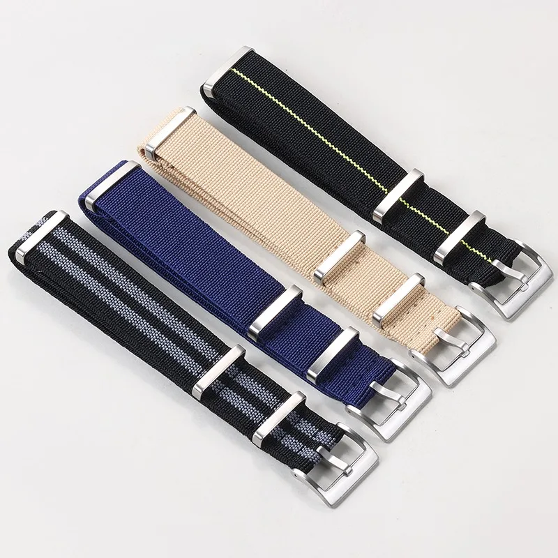 Universal-Watch-Band-18mm-20mm-22mm-Elastic-Nylon-Braided-Watch-Straps ...