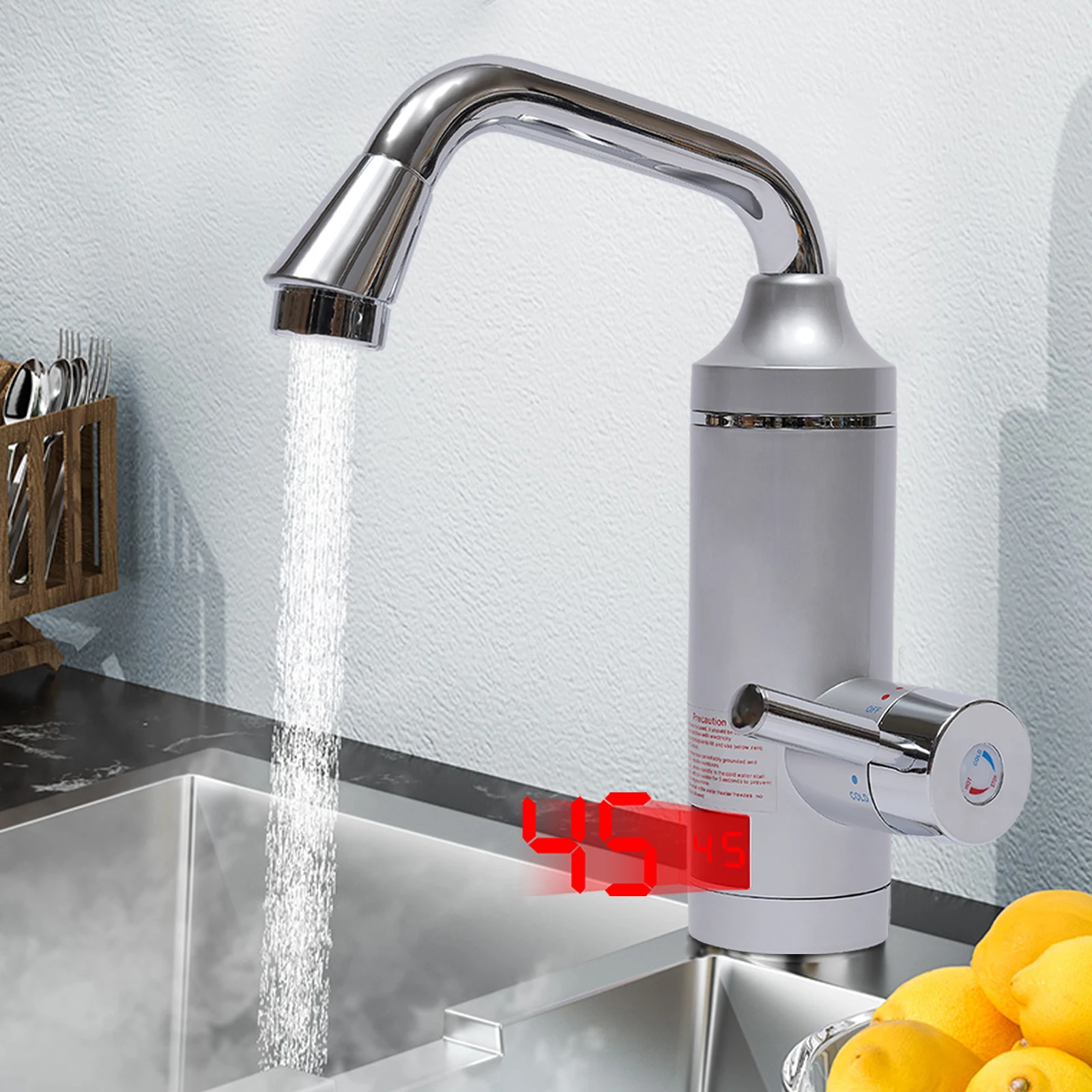 3000W Flow Heater Faucet Continuous Hot Water Heater Instant Electric ...