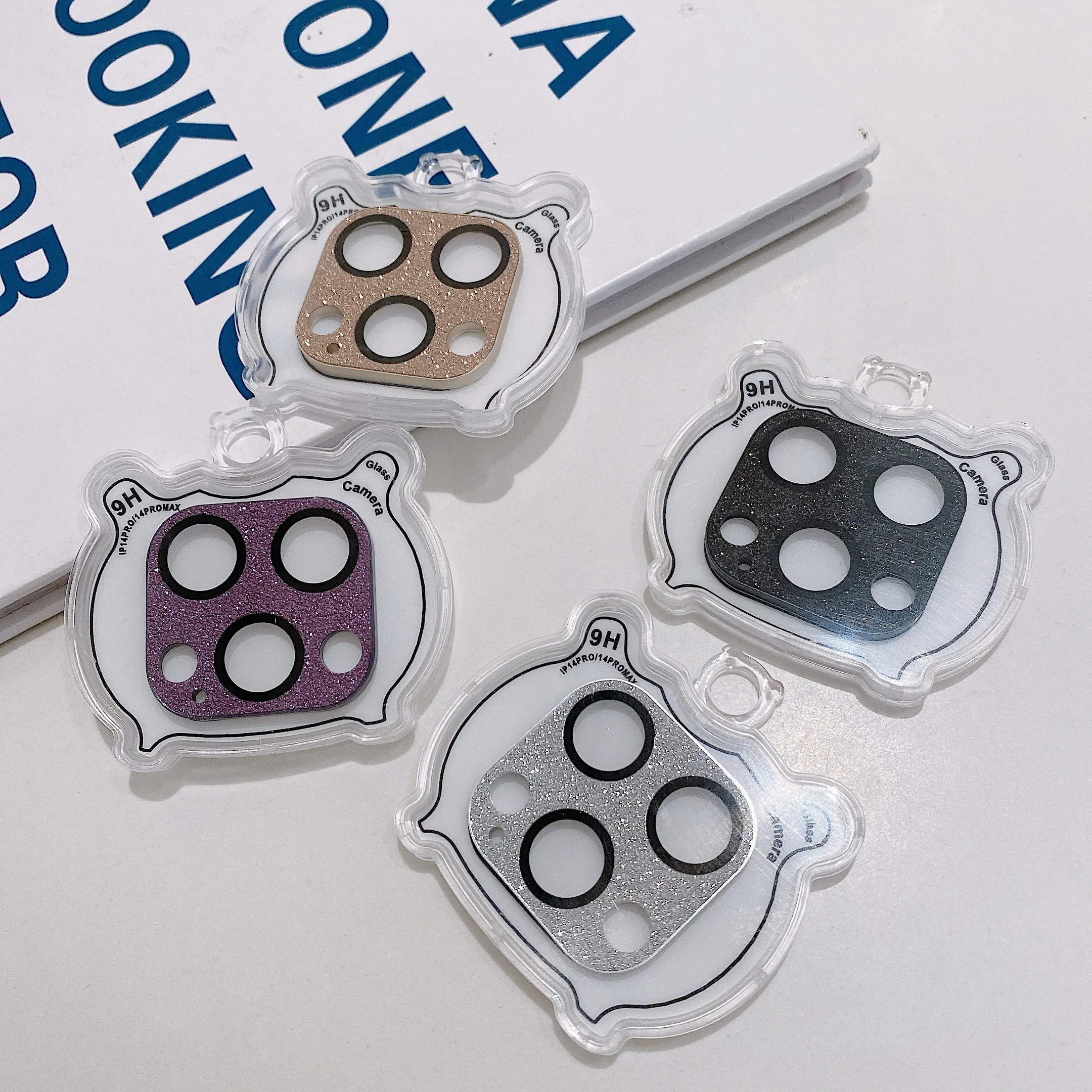 Camera Lens Protector For iPhone 15 14 13 12 Pro Max Hollow Glitter ...