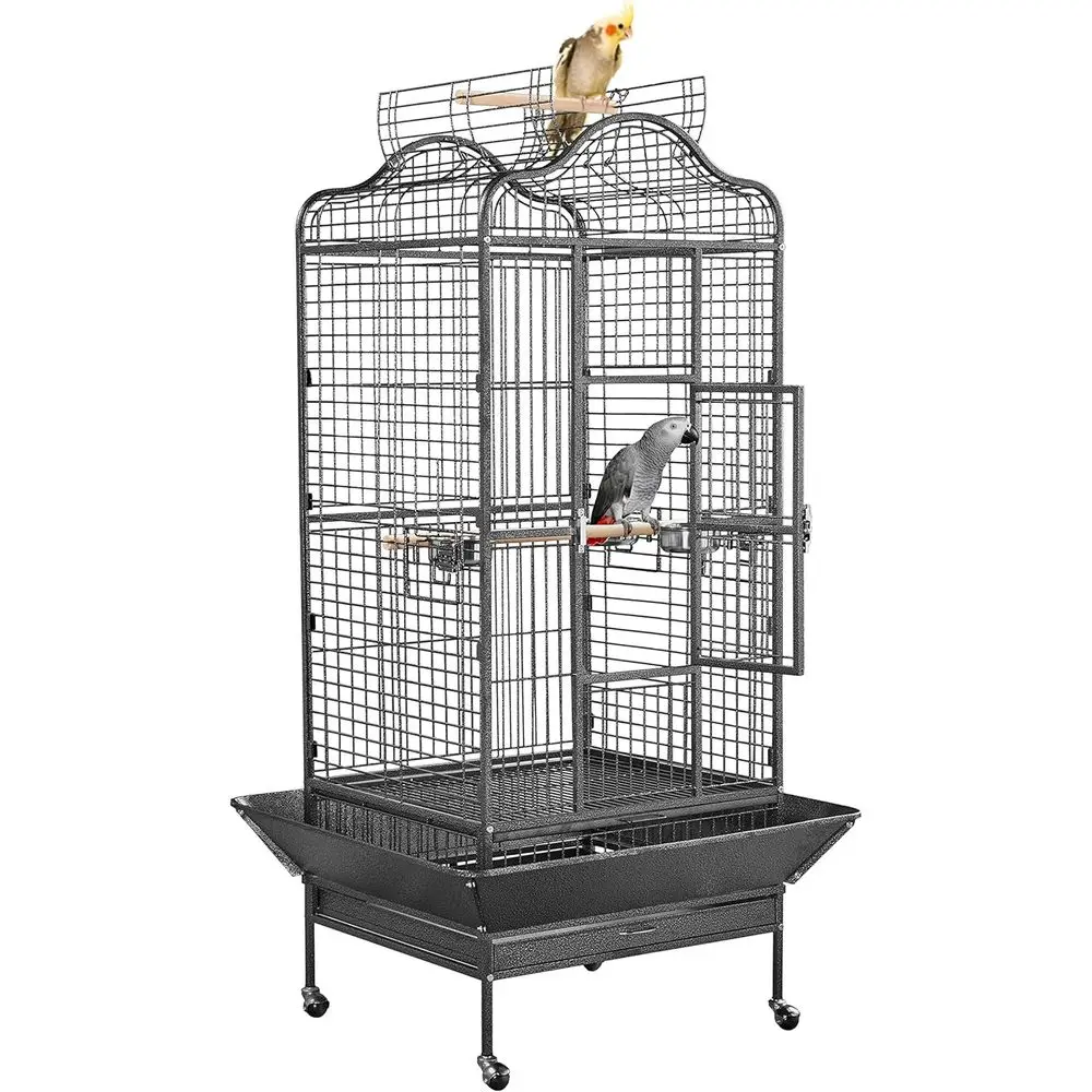 63'' Open Play Top Bird Cage for African Grey Parrots/Amazon Parrot ...