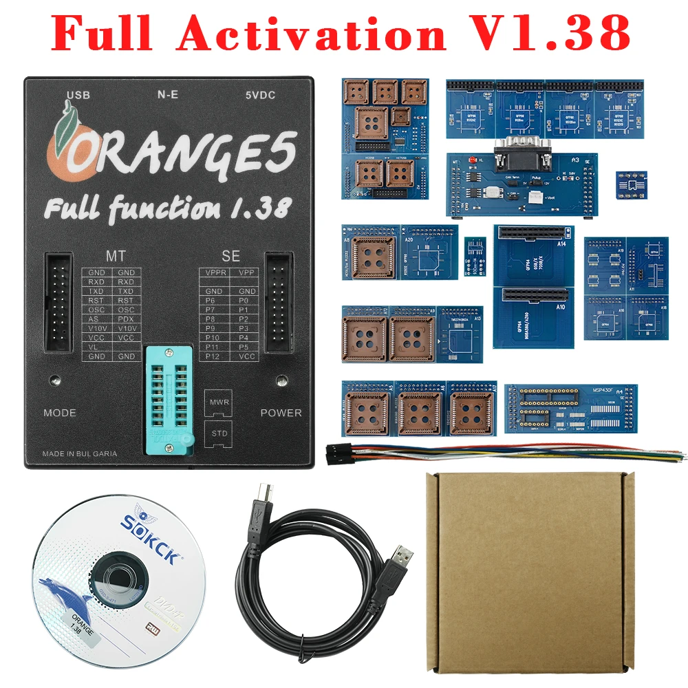 Orange5 programador V1.38, dispositivo de programación ECU profesional, activación completa ...