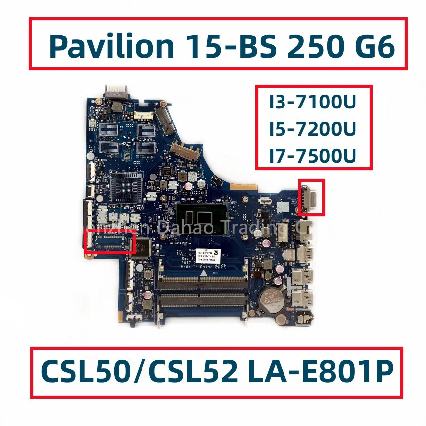 Placa-base-CSL50-CSL52-para-ordenador-port-til-HP-Pavilion-15-BS-250-G6 ...
