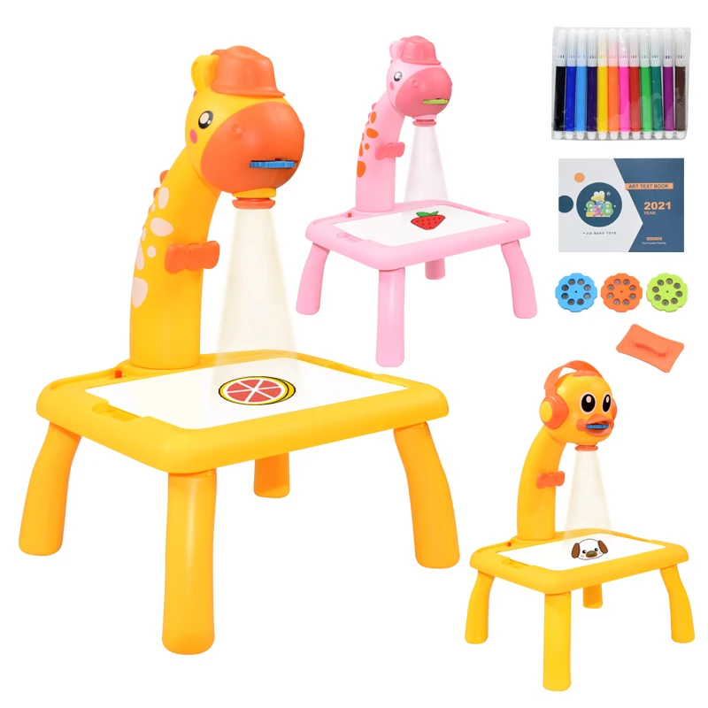 Kids Projector Drawing Table Painting Board Desk Multifunctional ...
