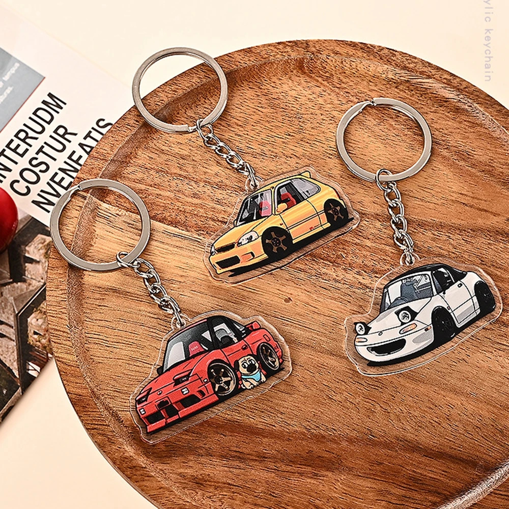 JDM-Car-Keytags-Strap-Keychian-Emblem-Acrylic-Racing-JDM-Car-Keychain ...