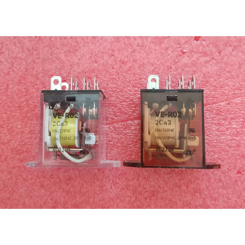 2pcs 10 개/몫! VE R02 2Ca3 8 핀 AC 220V 10A 살균 찬장 전기 롤러 셔터 릴레이| | - AliExpress