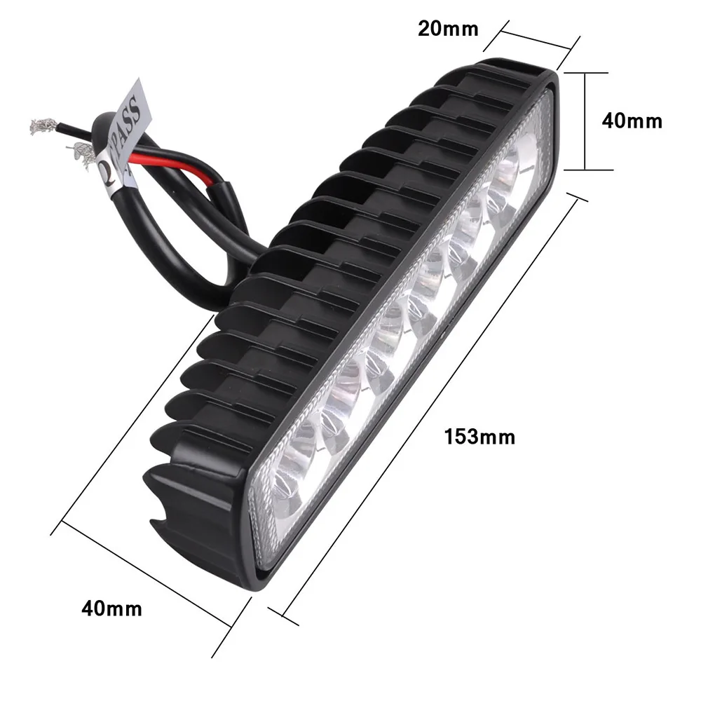 Projecteur universel de voiture 12V 18W 6led, éclairage de travail ...