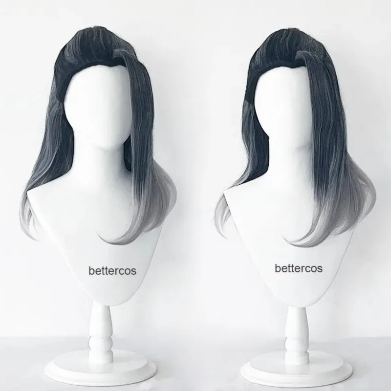 Valorant Viper Fade Game Cosplay Wig 50cm Long Heat Resistant Synthetic ...