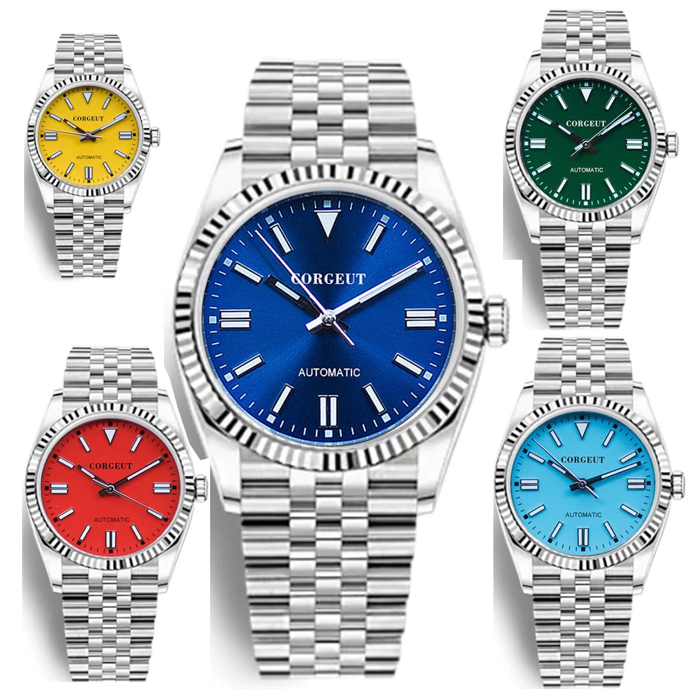 36mm/39mm Men clock Corgeut Dial NH35 Automatic Mechanical relogio masculino Sapphire Glass ...