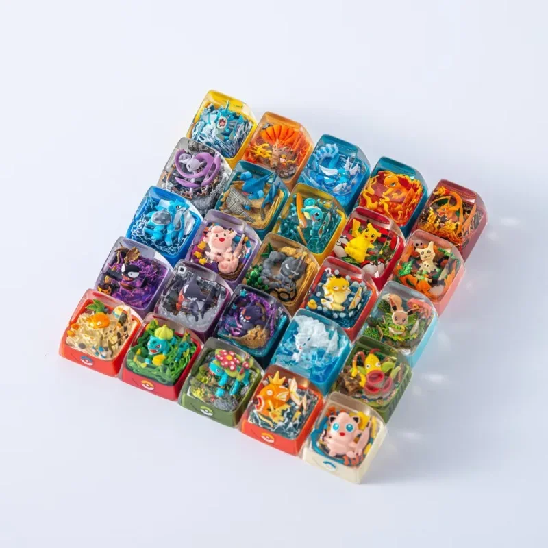 Pokemon Gengar Pikachu Charizard Eevee Custom Resin Micro Transparent ...