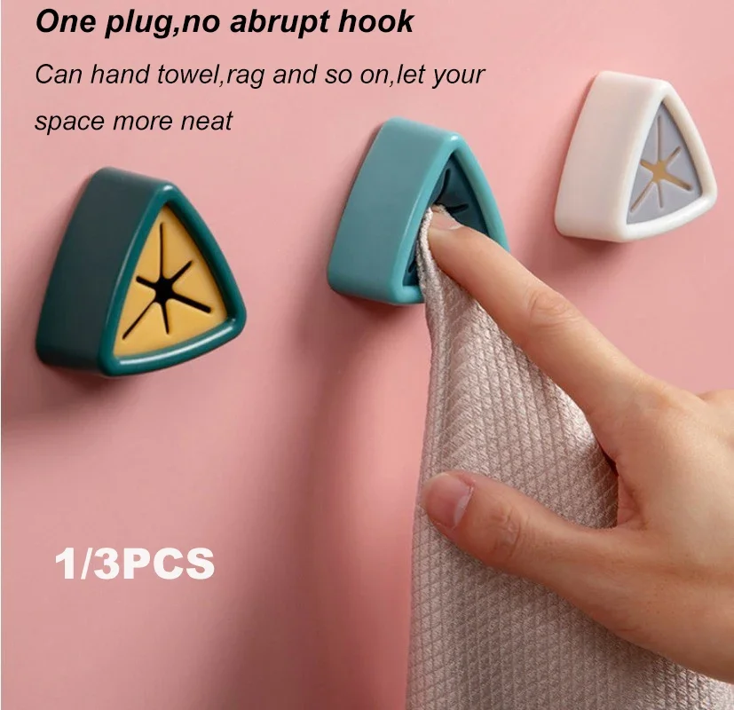 Towel-Storage-Rack-Laundry-Cloth-Rag-Hook-Non-perforated-Storage-Rack ...