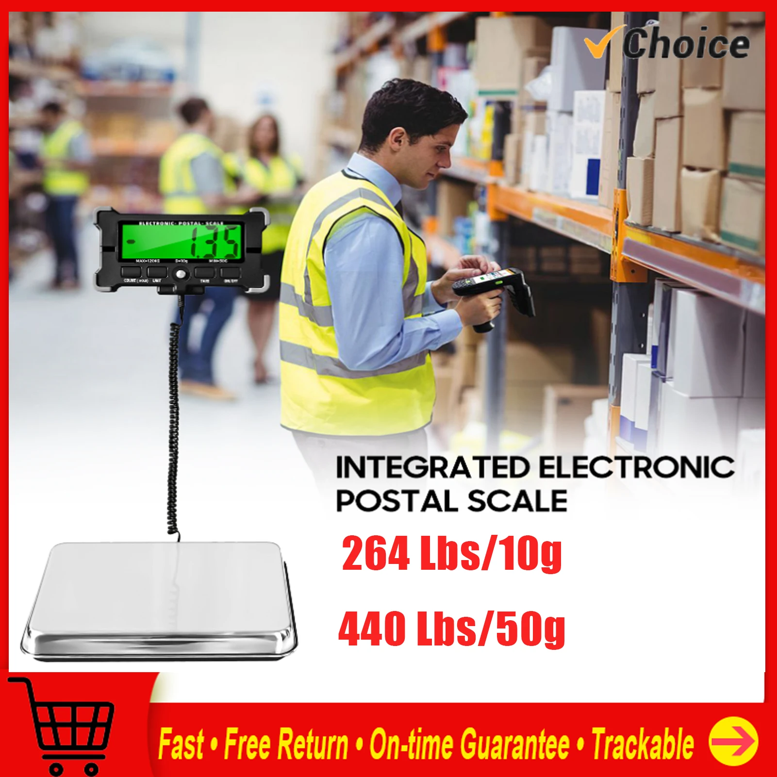 264-Lbs-440-Lbs-Electronic-Postal-Scale-10g-50g-Precision-Integrated ...