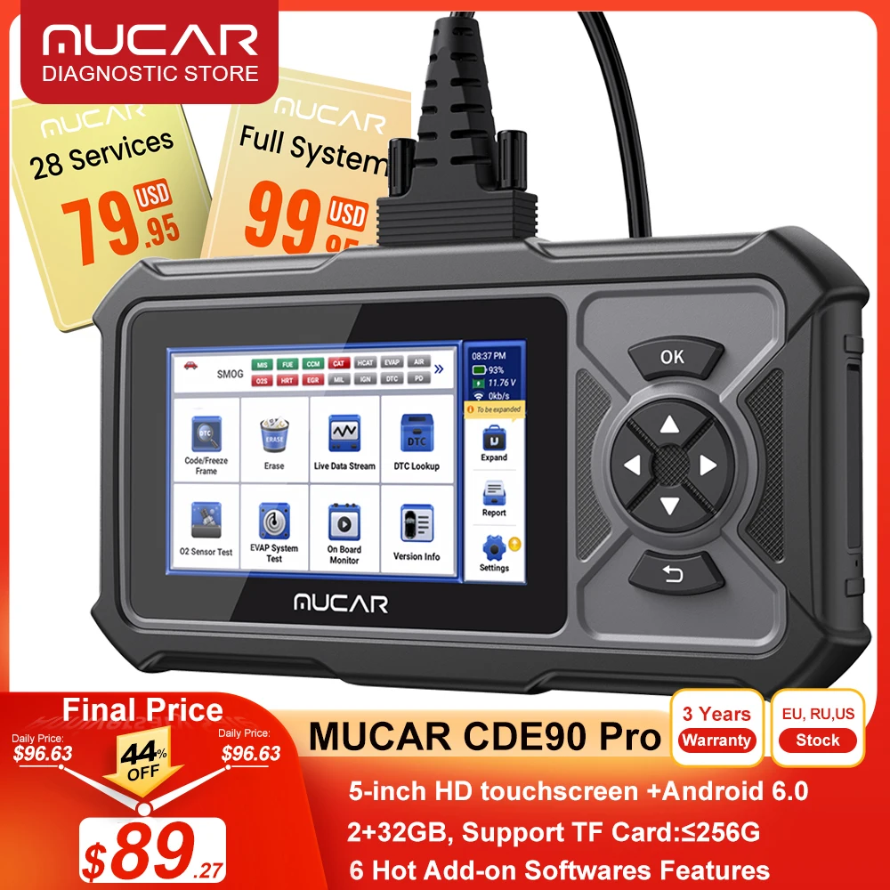MUCAR-CDE900-Pro-OBD2-Diagnostic-Tool-Full-System-Diagnose-28-Reset ...