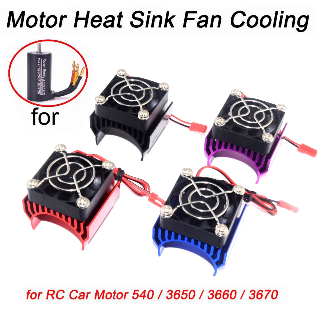 Cooling Fan 540 Rc Motor | 550 Motor Heatsink Fan | Aluminum Heatsink ...