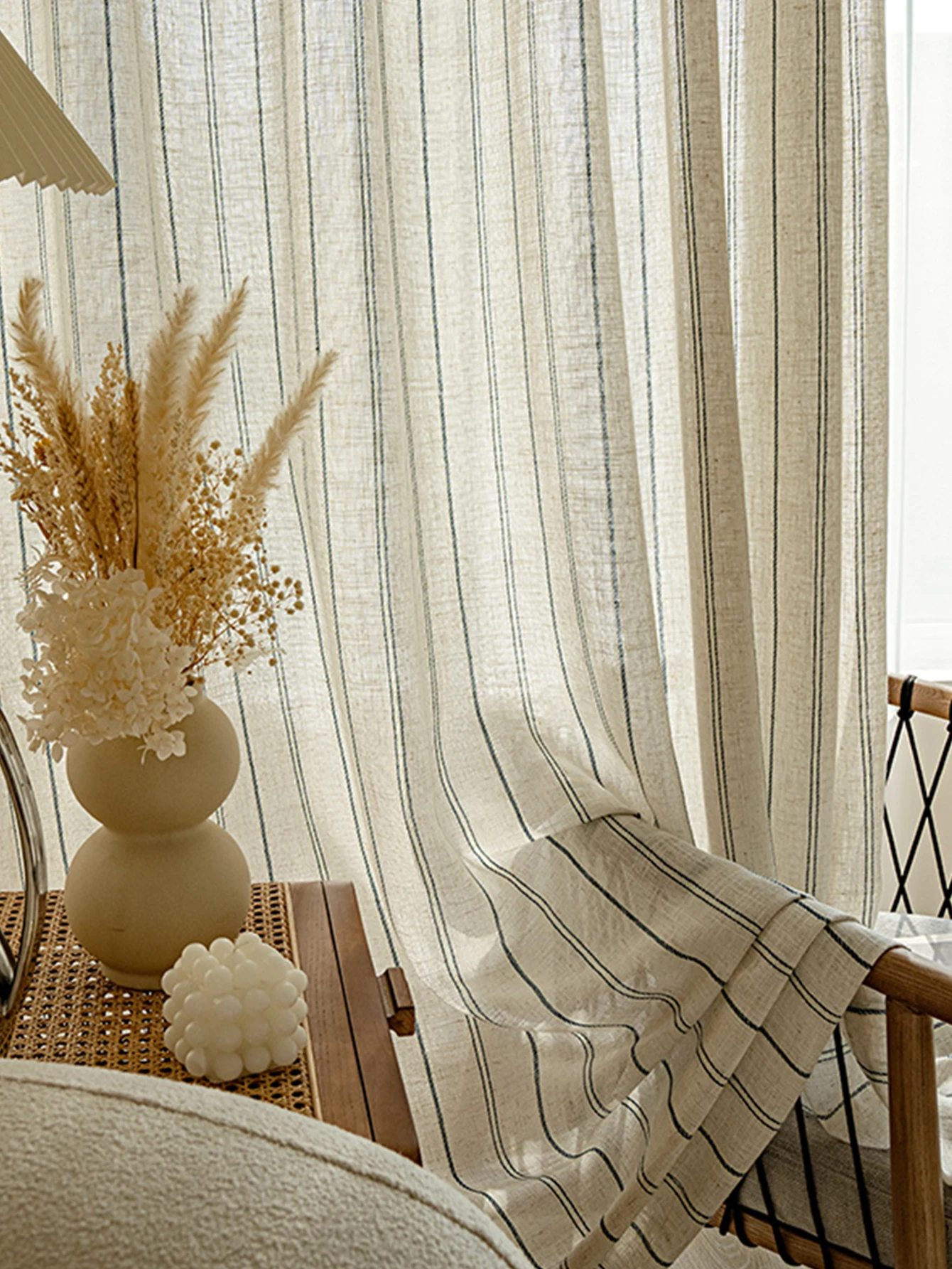 1pc-Japanese-style-linen-yarn-cotton-and-linen-insulation-window-screen ...