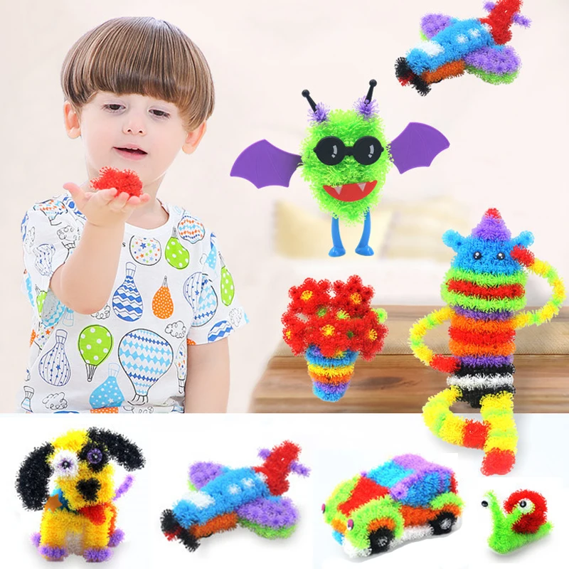 100-1200pcs Thorn Ball Clusters 3D Model Construction Building Blocks ...