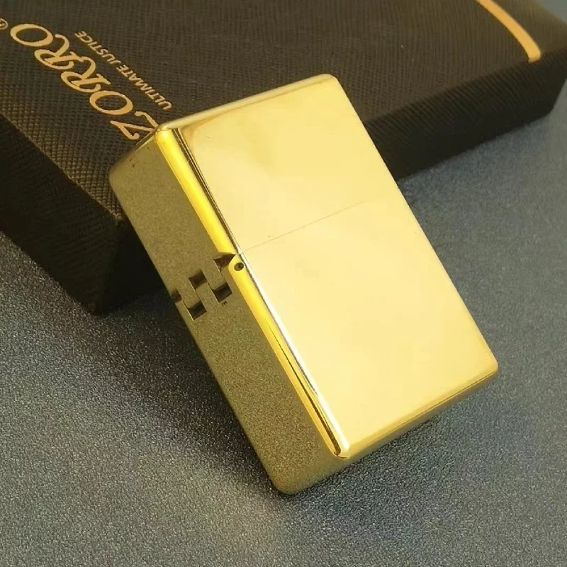 ZORRO-912S-Retro-High-End-Heavy-Armor-Brass-Titanium-Windproof-Kerosene ...