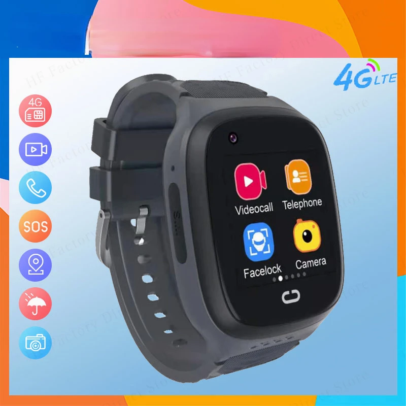 Smart Watch Kids 4G GPS Tracking WIFI IP67 Waterproof HD Video Call ...