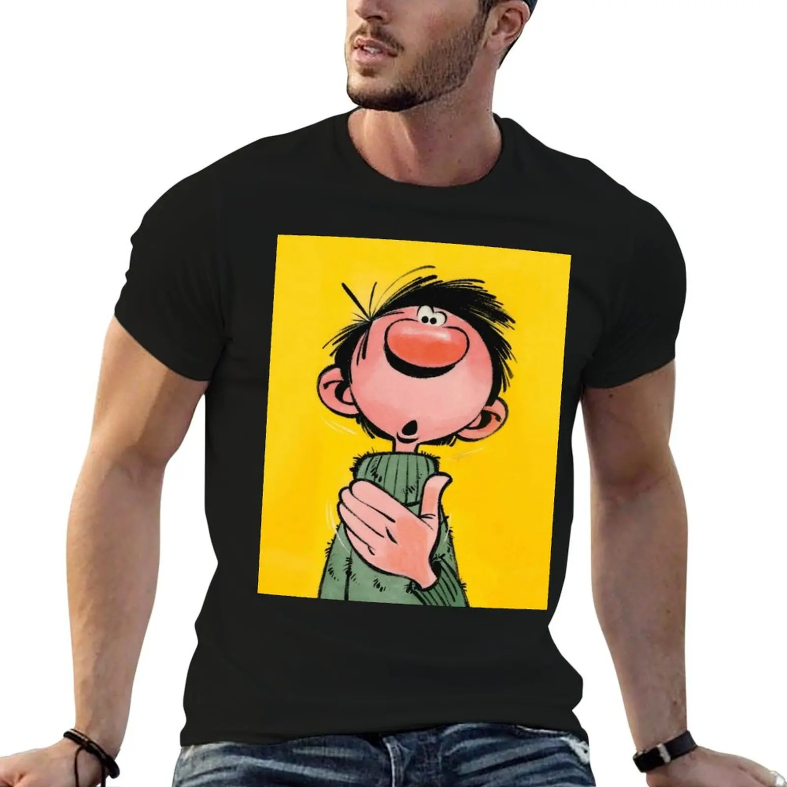 T-Shirt tshirt t anime man Gaston shirt plain - AliExpress 200000343