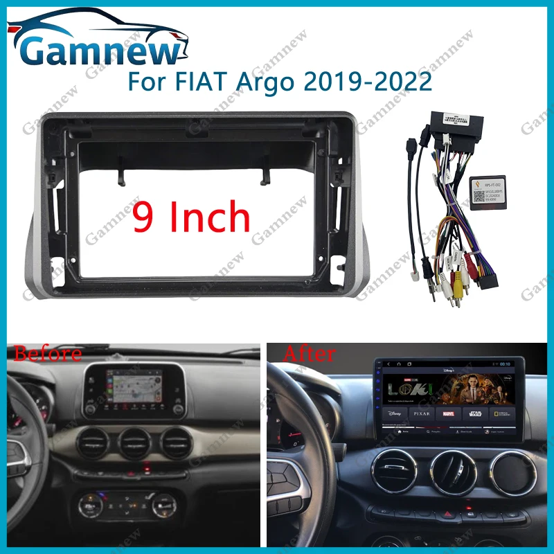 9 Inch Car Frame Fascia Adapter Canbus Box Decoder Android Radio Dash ...